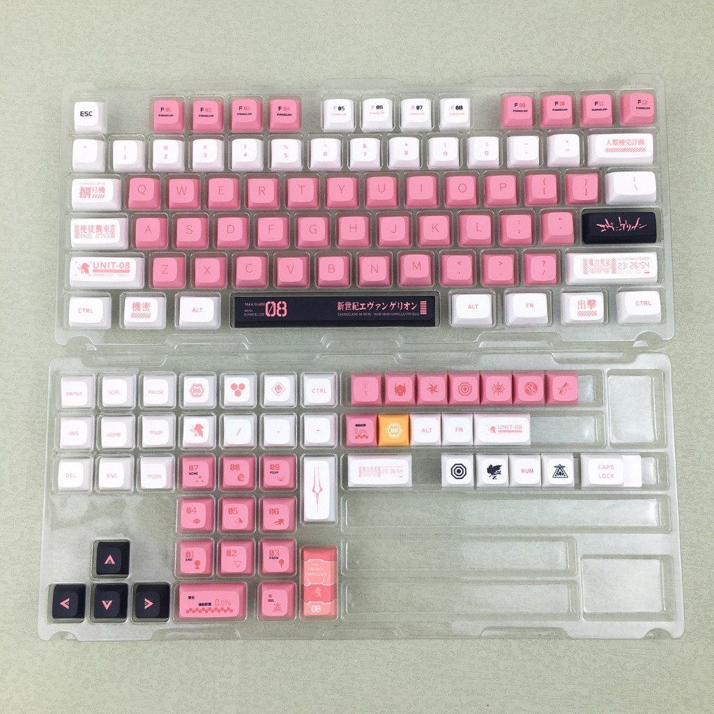 Keycap PBT - Evangelion Asuka 08 Chiều cao XDA dành cho phím cơ ...