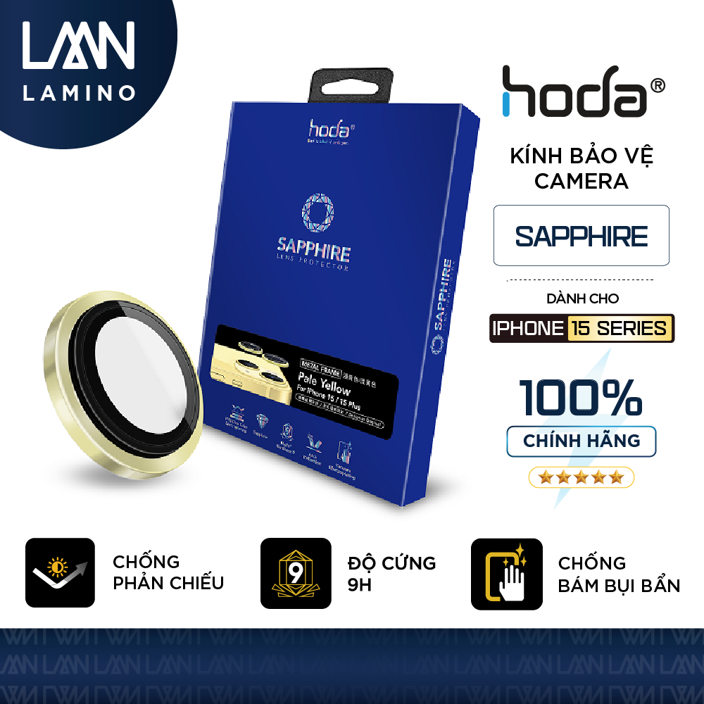 Cường lực bảo vệ lens camera HODA đá Sapphire chống trầy xước có khung ...