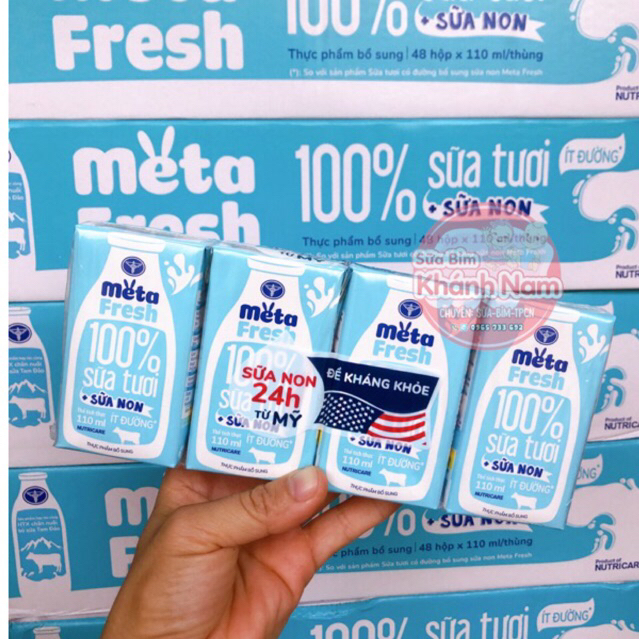 Thùng 48h Sữa non tươi METAFRESH 110ML | Shopee Việt Nam