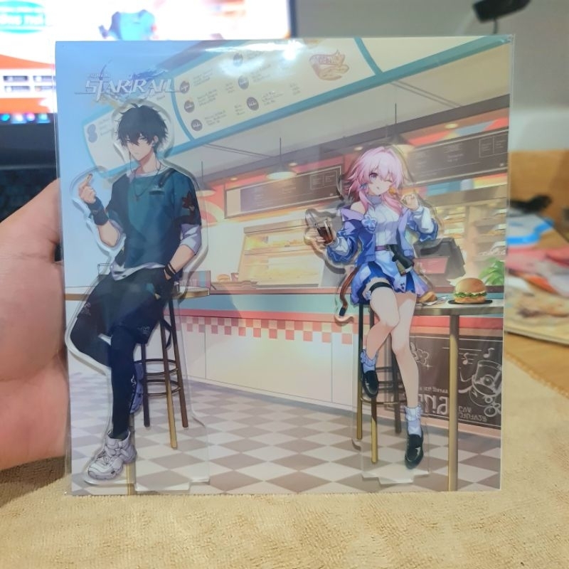 Mô hình/Standee Dan Heng & March 7th collab độc quyền Honkai: Star Rail ...
