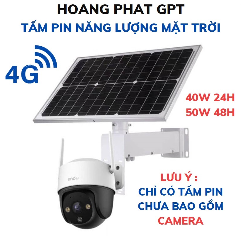 Tấm pin năng lượng mặt trời cho camera 40W, 50W 20AH-12V,20AH/50W ...
