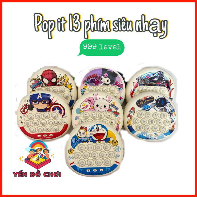 Máy chơi game pop it phiên bản 13 phím 999 level- phiên bản nâng cấp ...
