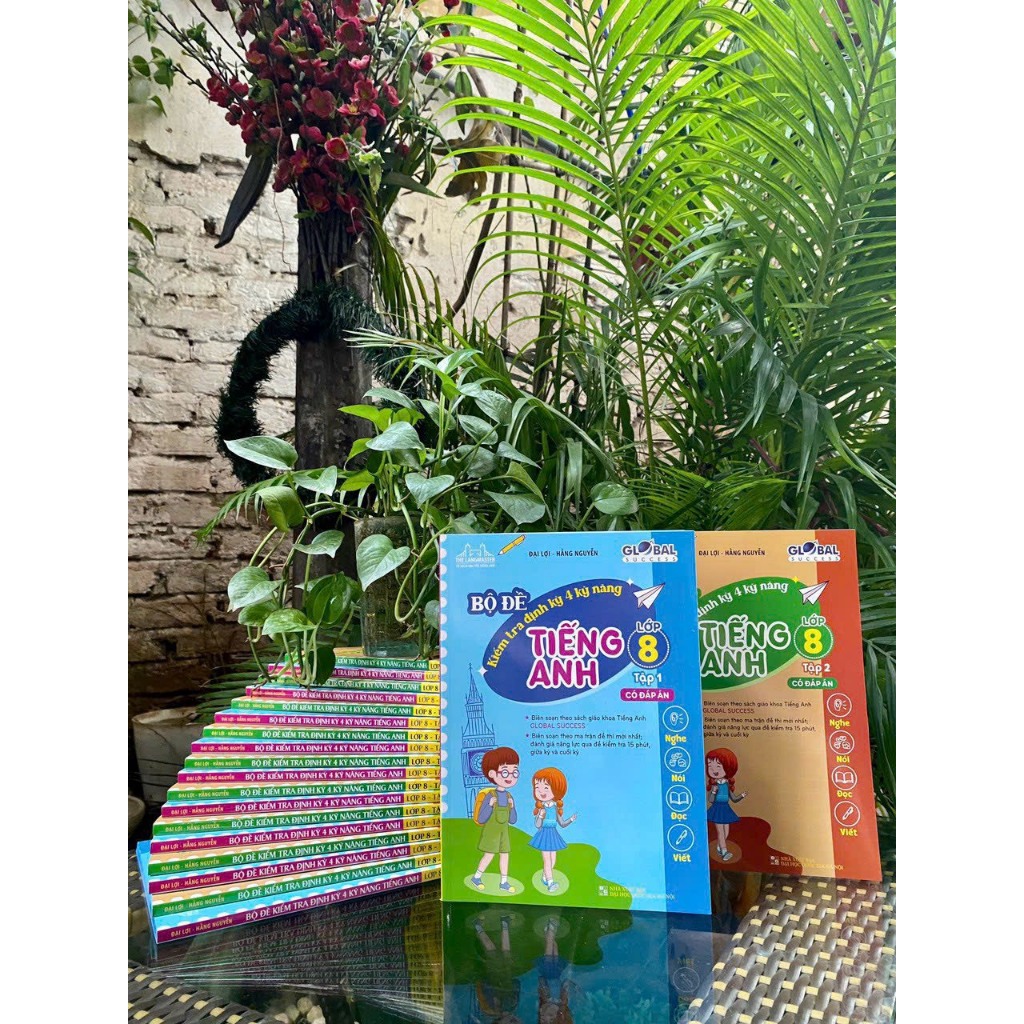 Sách - Combo 2c GLOBAL SUCCESS - Bộ đề kiểm tra định kỳ 4 kỹ năng tiếng ...