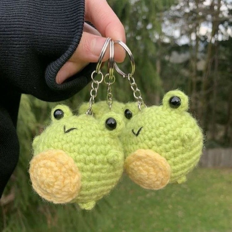 Móc khóa Ếch Bằng Len - Handmade | Shopee Việt Nam