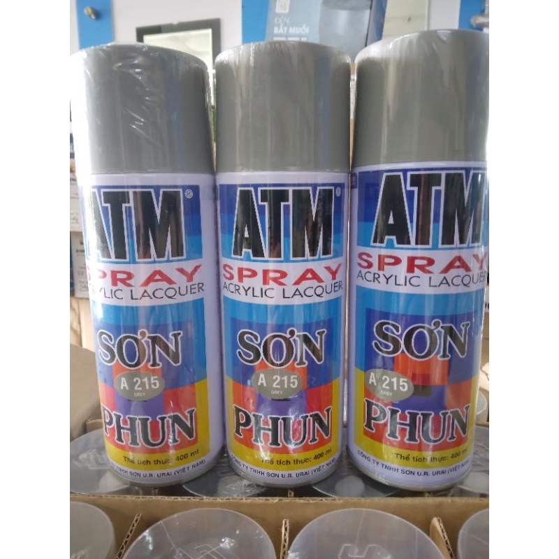 Sơn xịt ATM mã mầu A215 ( GREY) ( XÁM) | Shopee Việt Nam