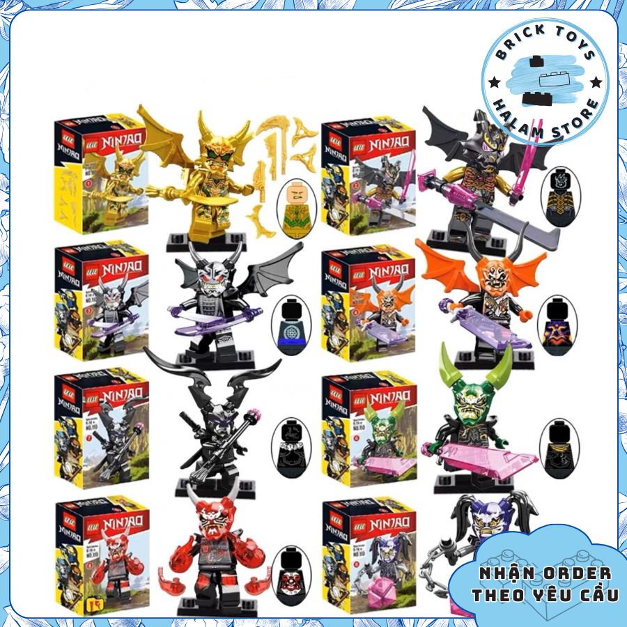[Có sẵn] Đồ chơi lắp ráp bộ 8 minifigures Ninjago LELE - Mô hình các ...