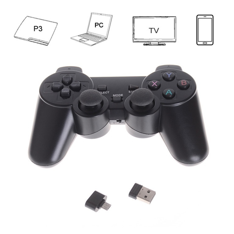 Tay cầm chơi game control không dây 2.4Ghz cho máy Ps3 Pc Tv Box ...