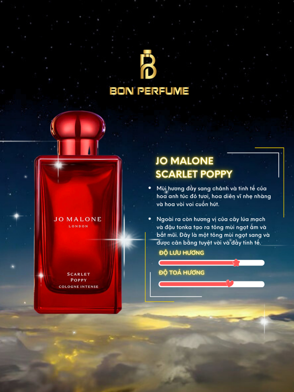 Nước hoa Jo Malone Scarlet Poppy 10ml | BON PERFUME | Shopee Việt Nam