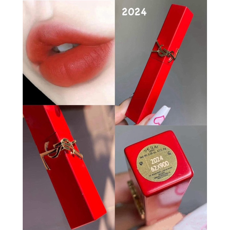 [CHÍNH HÃNG 100%] SON YSL 2024 LIMITED VỎ ĐỎ UNBOX | Shopee Việt Nam