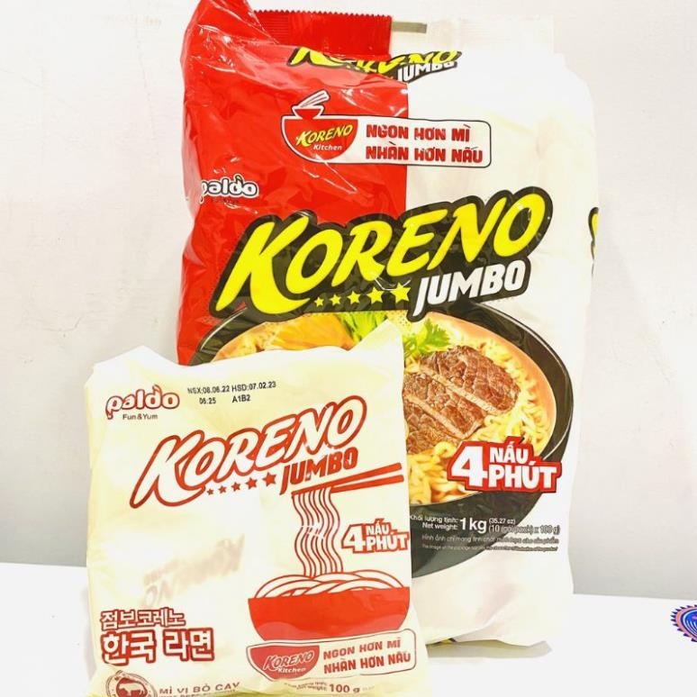 10 gói Mì Koreno Jumbo Hàn Quốc Bò Cay/Kim Chi | Shopee Việt Nam