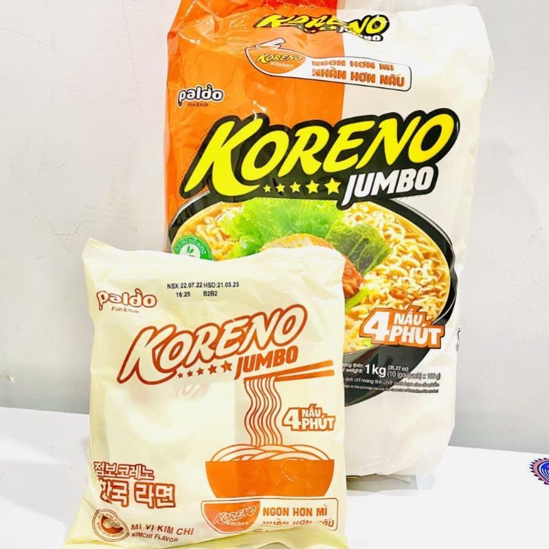10 gói Mì Koreno Jumbo Hàn Quốc Bò Cay/Kim Chi | Shopee Việt Nam