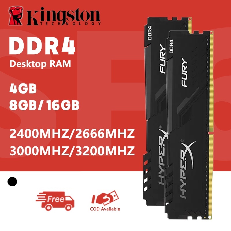 [HÀNG XỊN] Ram PC Kingston HyperX Fury DDR4 4GB 8GB 16GB 2400Mhz 2666Mhz 3200Mhz - Chính Hãng ...
