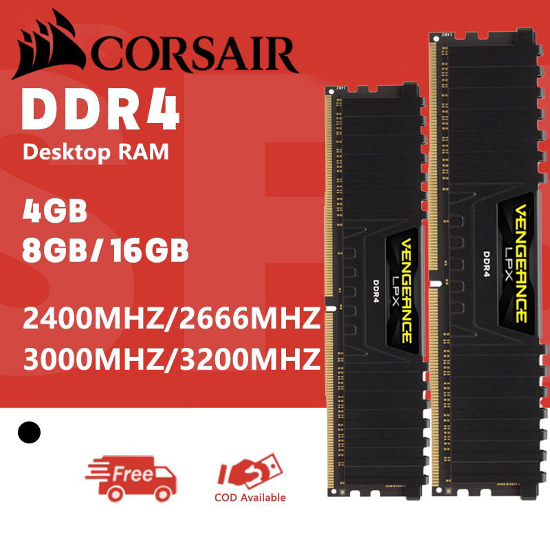 [HÀNG XỊN] Ram PC CORSAIR VENGEANCE DDR4 4GB 8GB 16GB 2400Mhz 2666Mhz ...