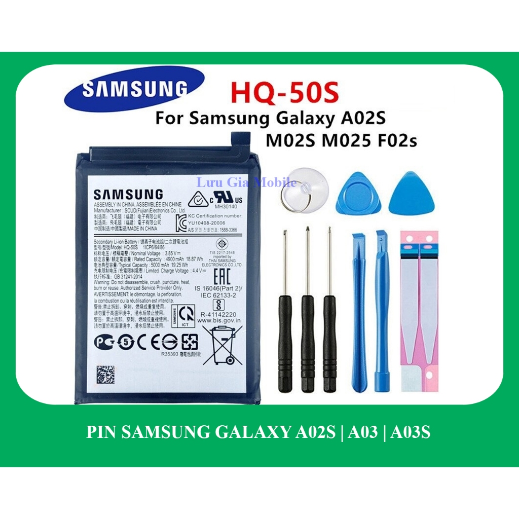 Pin Samsung A03 A03S A03 CORE M02S A02S chính hãng - Tặng kèm bộ mở máy ...