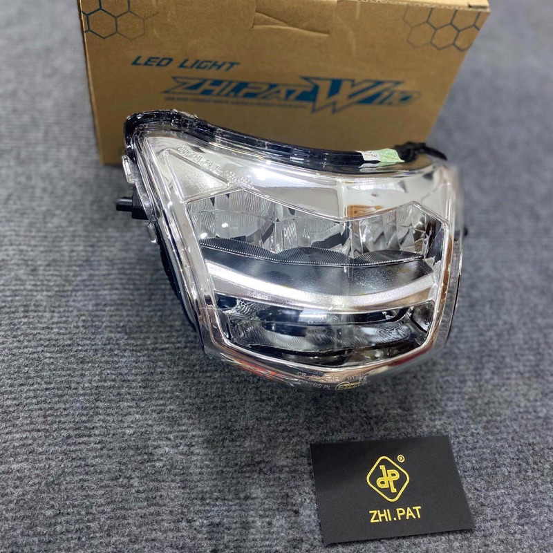 Đèn pha 2 tầng chính hãng zipat wave 50-100-110 màu tím, xanh, đen ...