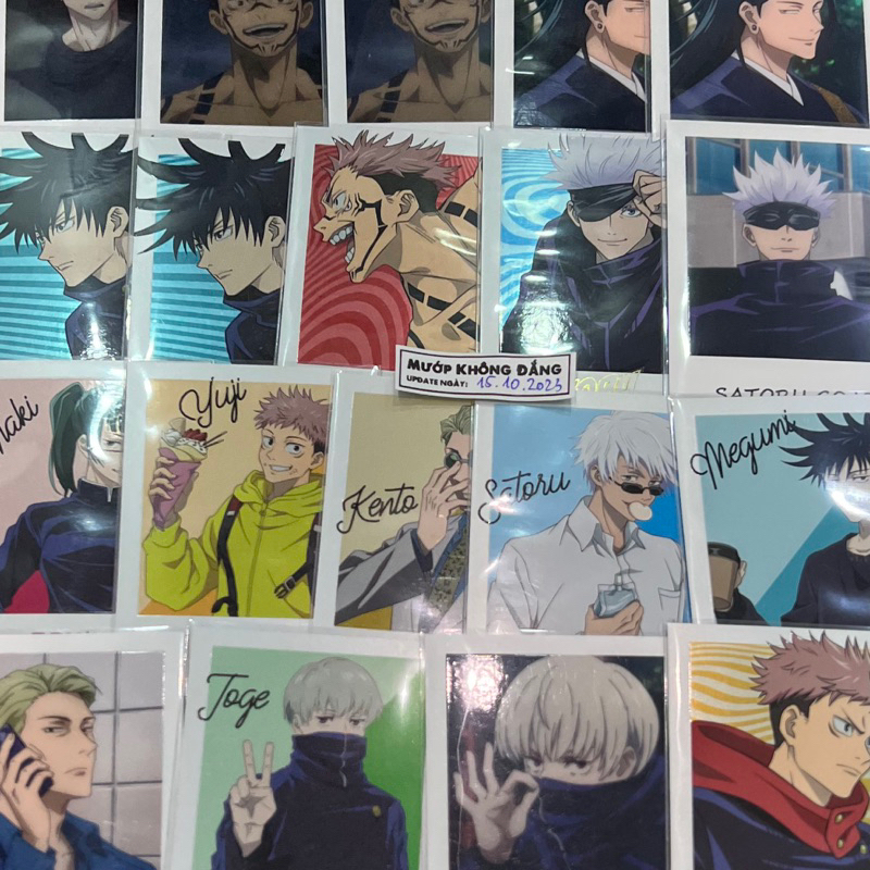 [JJK SẴN - P13] Thẻ bài photo card collection JUJUTSU KAISEN nhân phẩm ...