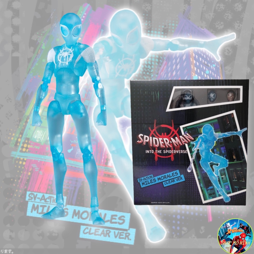 Mô Hình Sentinel Miles Morales Clear Ver SpiderMan Miles Morales Phiên ...