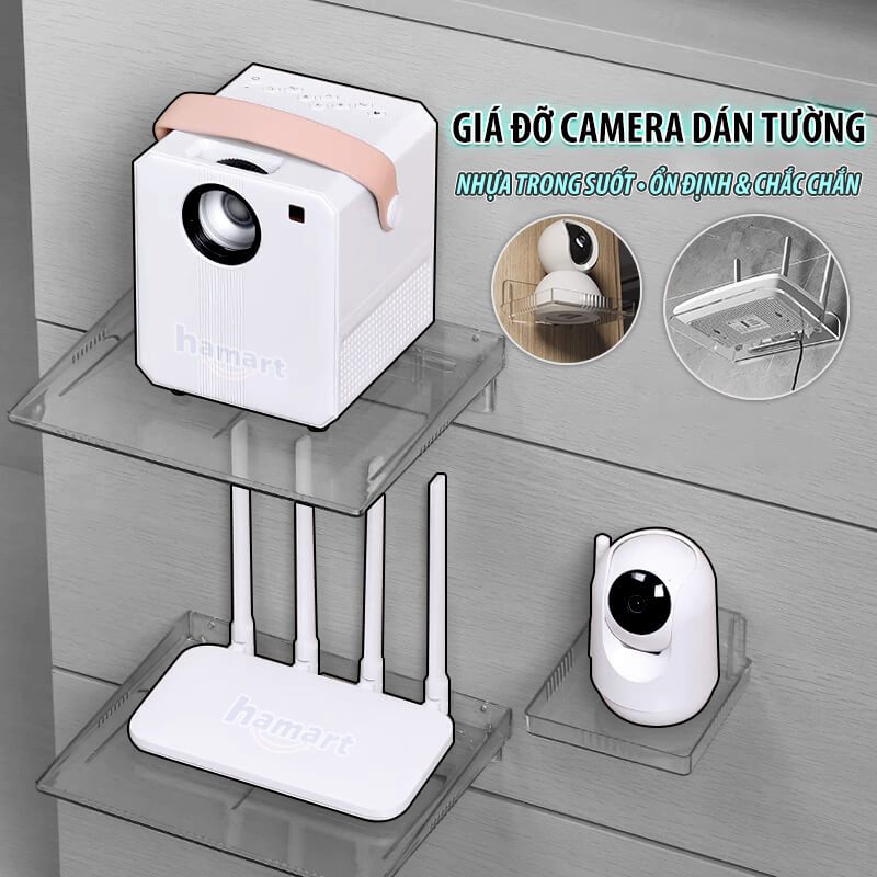 Giá Đỡ Camera IP Gắn Tường Kệ Để Router Wifi Dán Tường Nhựa Acrylic ...