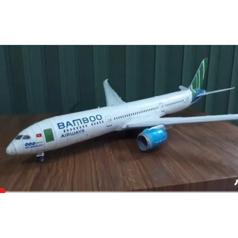 Mô hình giấy máy bay bamboo airways Boing 787-9 | Shopee Việt Nam