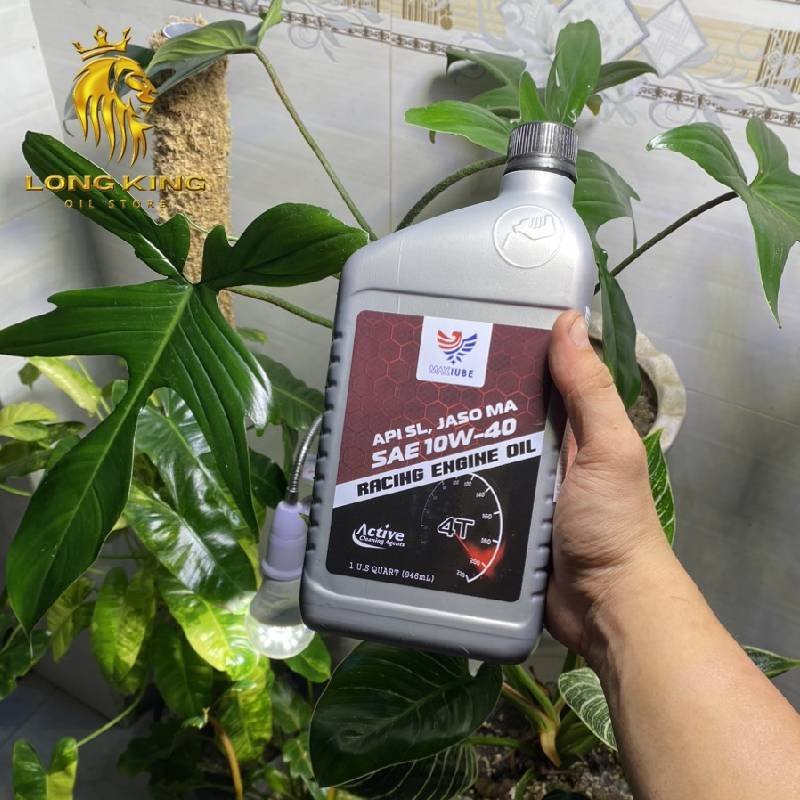 Nhớt maxlube racing 10w40 - xe số - xe côn 946ml | Shopee Việt Nam