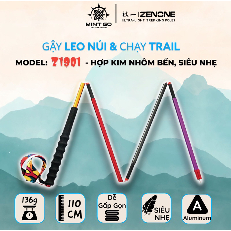 GẬY LEO NÚI, CHẠY TRAIL ĐỊA HÌNH Z1901, SIÊU NHẸ VÀ SIÊU BỀN | Shopee ...