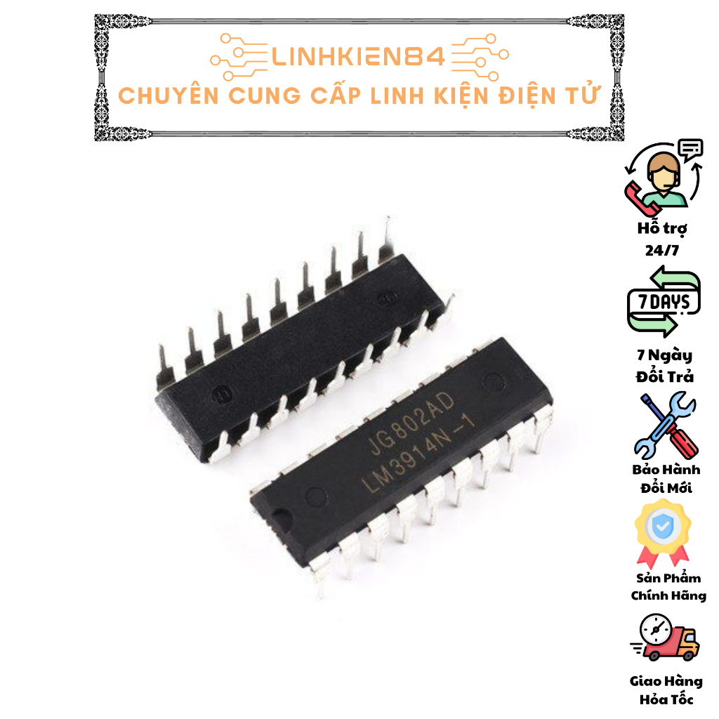 IC Điều Khiển LED LM3914 DIP18 | Shopee Việt Nam