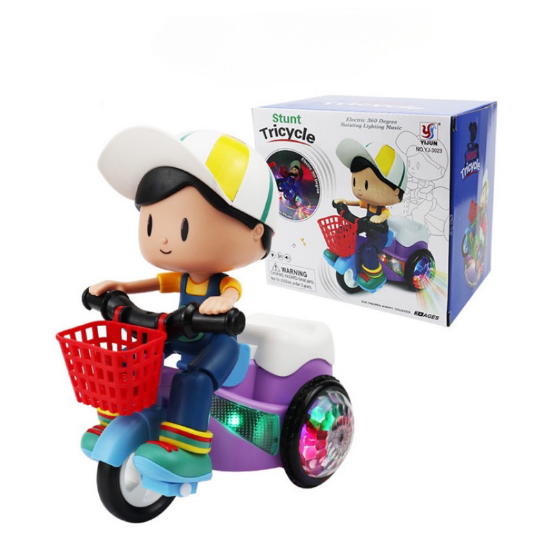 Đồ chơi chú bé shipper có nhạc có đèn xoay 360 độ (ảnh thật, sẵn ship ...