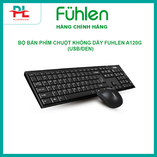 BỘ BÀN PHÍM CHUỘT KHÔNG DÂY FUHLEN A120G (USB/ĐEN) - Hàng Chính Hãng ...