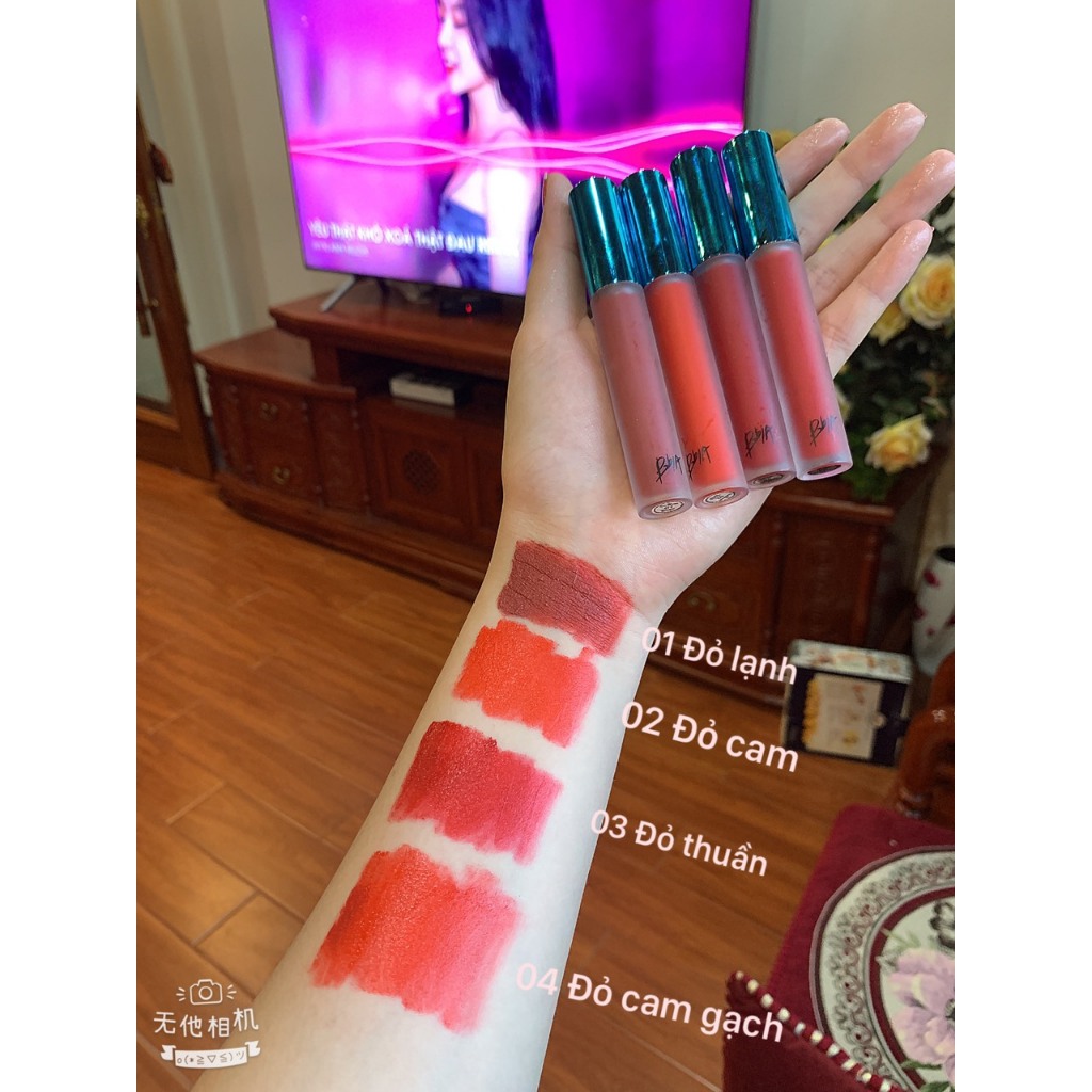 Son kem lì Bbia Last Velvet Lip Tint Hàn Quốc, mềm mịn, lâu trôi, tông ...