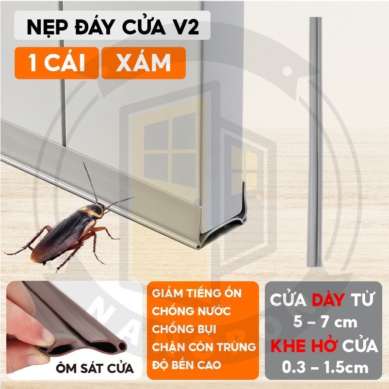 Ron PVC [Có 5 Màu] Chặn Khe Cửa Đa Năng Dài 100cm, Thanh Dán Cửa, Miếng ...