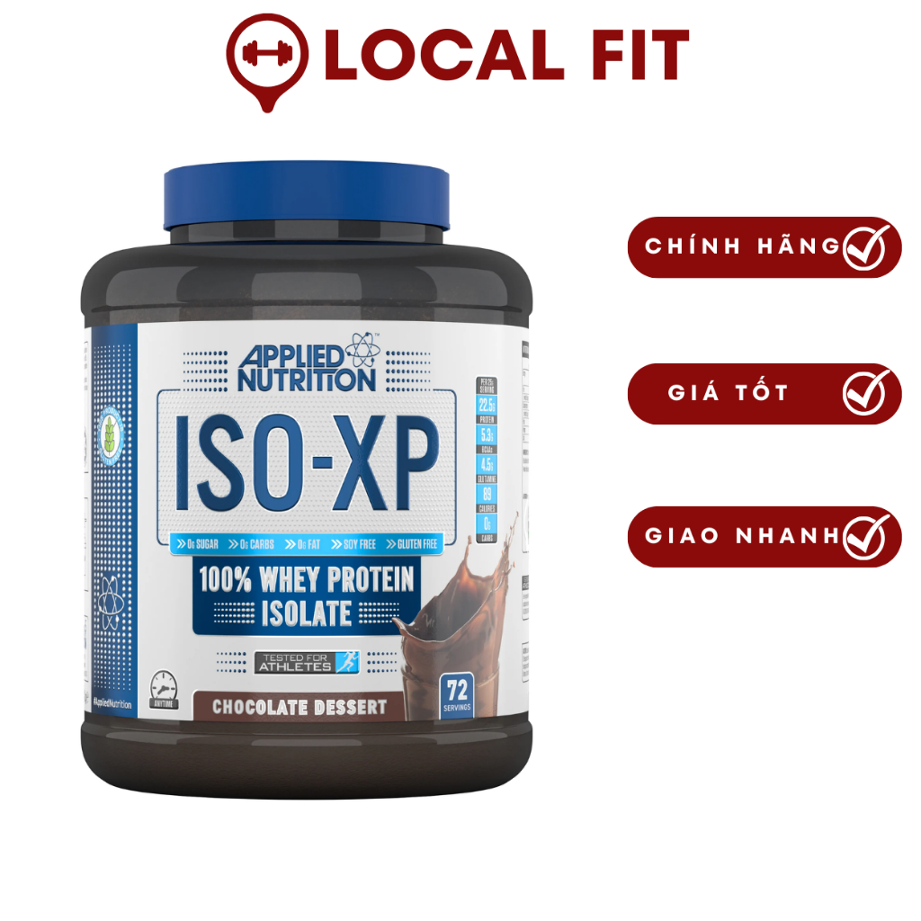 Sữa tăng cơ Applied Nutrition ISO XP 4Lbs (1,8kg) Whey vị ngon dễ hấp ...