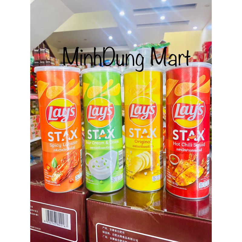 Snack khoai Tây miếng Lay’s Stax các vị lọ 100g | Shopee Việt Nam