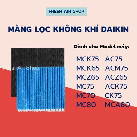 Màng Lọc Không Khí Daikin MCK75, MCZ65, ACK75, TCK75, MC75, AC75, TC75 ...