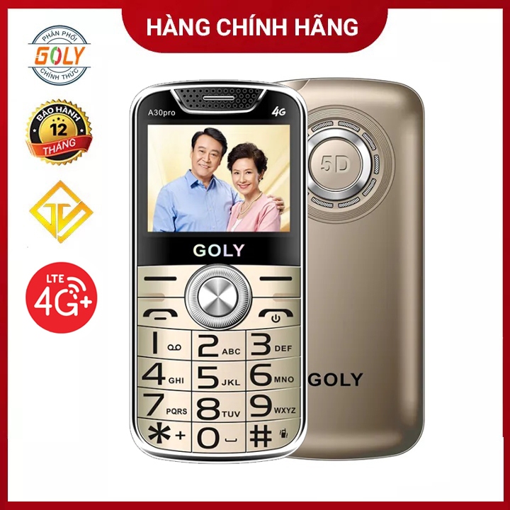 Điện thoại người già Goly A30 Pro 4G loa to,màn hình lớn - Hàng chính ...