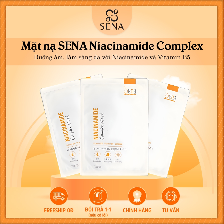 [COMBO 3 MIẾNG]Mặt nạ SENA Niacinamide Complex - Dưỡng ẩm, làm sáng da ...