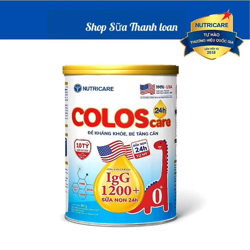 [HSD T8-2026] [Mẫu Mới] COMBO 2 LON Sữa Bột Nutricare ColosCare 0+ 800g Bổ Sung Sữa Non 24h Từ ...