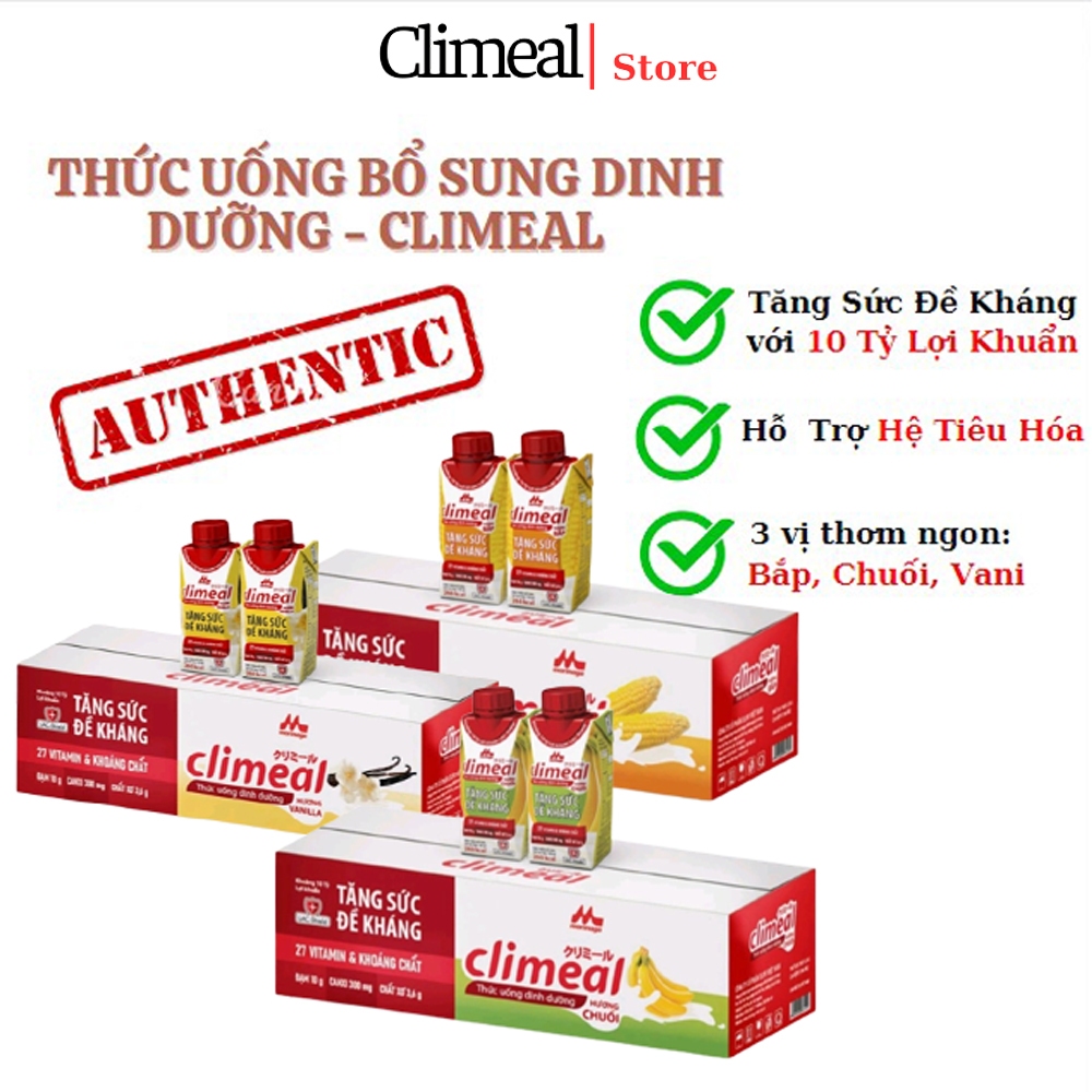 [SALE SHOCK] Thùng 24 hộp × 190ml - Sữa Climeal - Thức Uống Dinh Dưỡng Số 1 Nhật Bản (đủ 3 vị ...