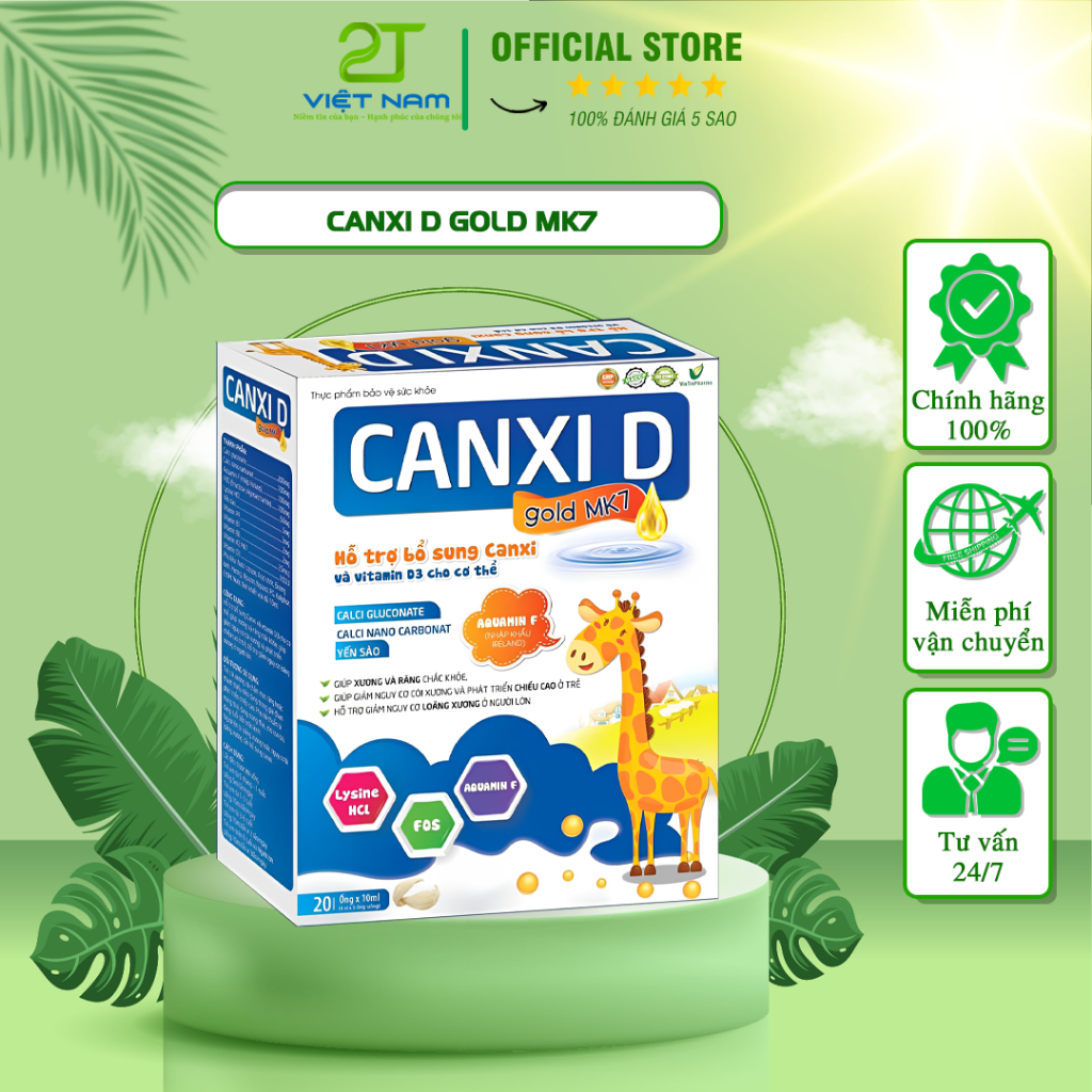 Canxi cho bé CANXI D GOLD MK7 Giúp Xương Chắc Khoẻ, Tăng Chiều Cao Vượt ...