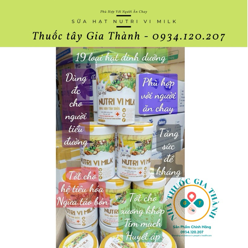 [Chính hãng] Sữa Hạt Nutri Vi Milk rong nho tảo xoắn, sự kết hợp của 19 ...