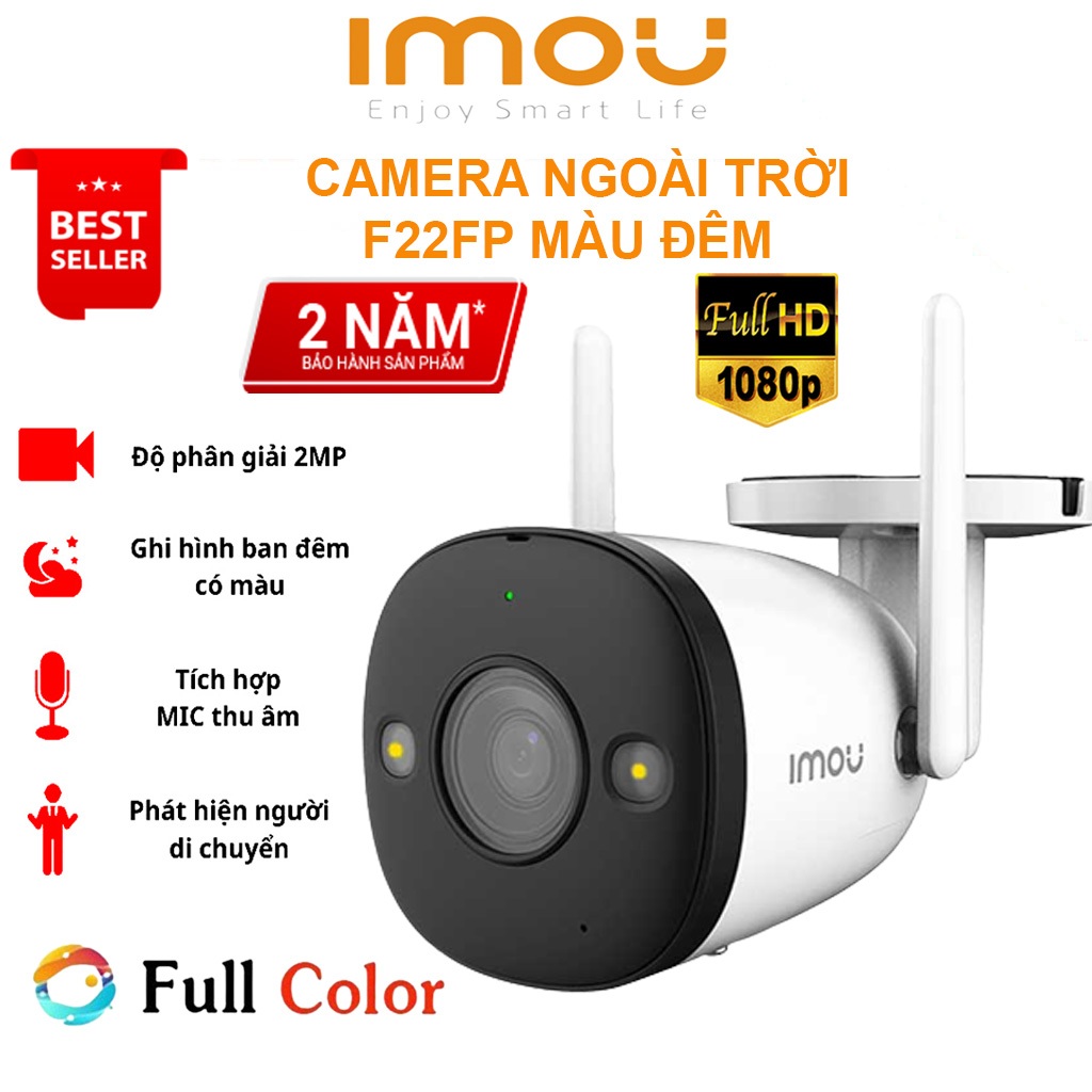 Camera wifi Imou F22, F32, F42, F52FP 1080P, 2K, 3K Có màu ban đêm ...