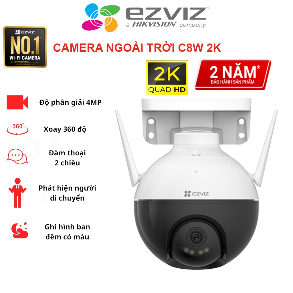 Camera Wifi Ezviz C8C , C8W ,C8PF 1080P 2K FHD Ngoài trời Xoay 360 độ ...