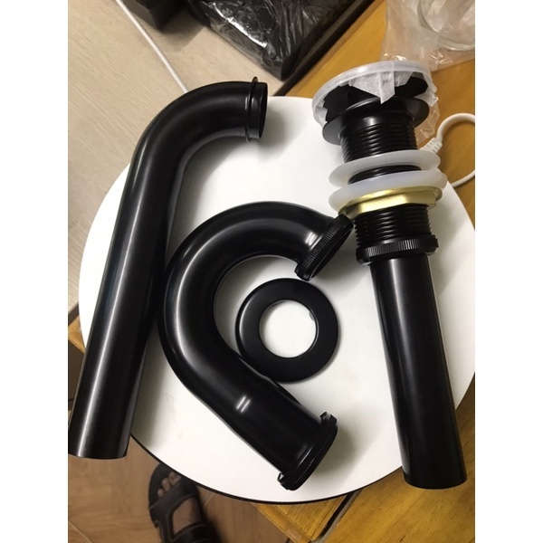 Xifon chậu lavabo đen, xi phông chậu rửa mặt đen | Shopee Việt Nam