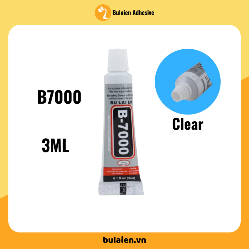 Keo Dán Viền Màn Hình Điện Thoại B7000 3ml / Keo Dán Đa Năng Đính Đá, Nhựa, Kính, Cao Su An Toàn ...