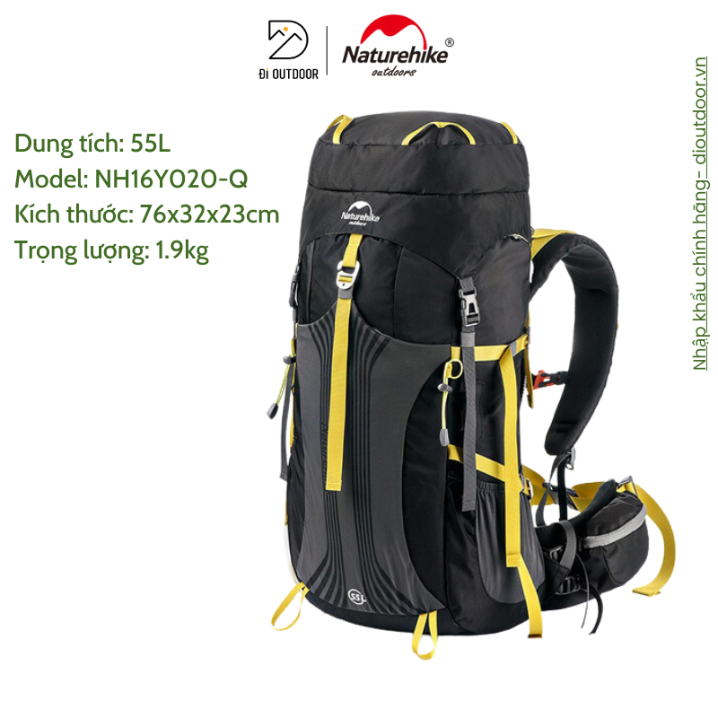 Balo Leo Núi Trợ Lực Naturehike 45L 55L 70L- NH18Y045-Q- NH16Y020-Q- NH70B070-B | Shopee Việt Nam