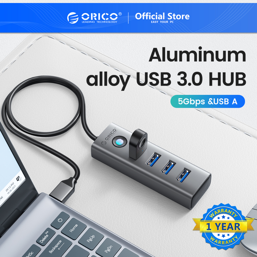 Orico USB HUB 4 Cổng Tốc Độ Cao 5Gbps USB 3.2 GEN1 PDD4U Vỏ Nhôm - Bảo ...
