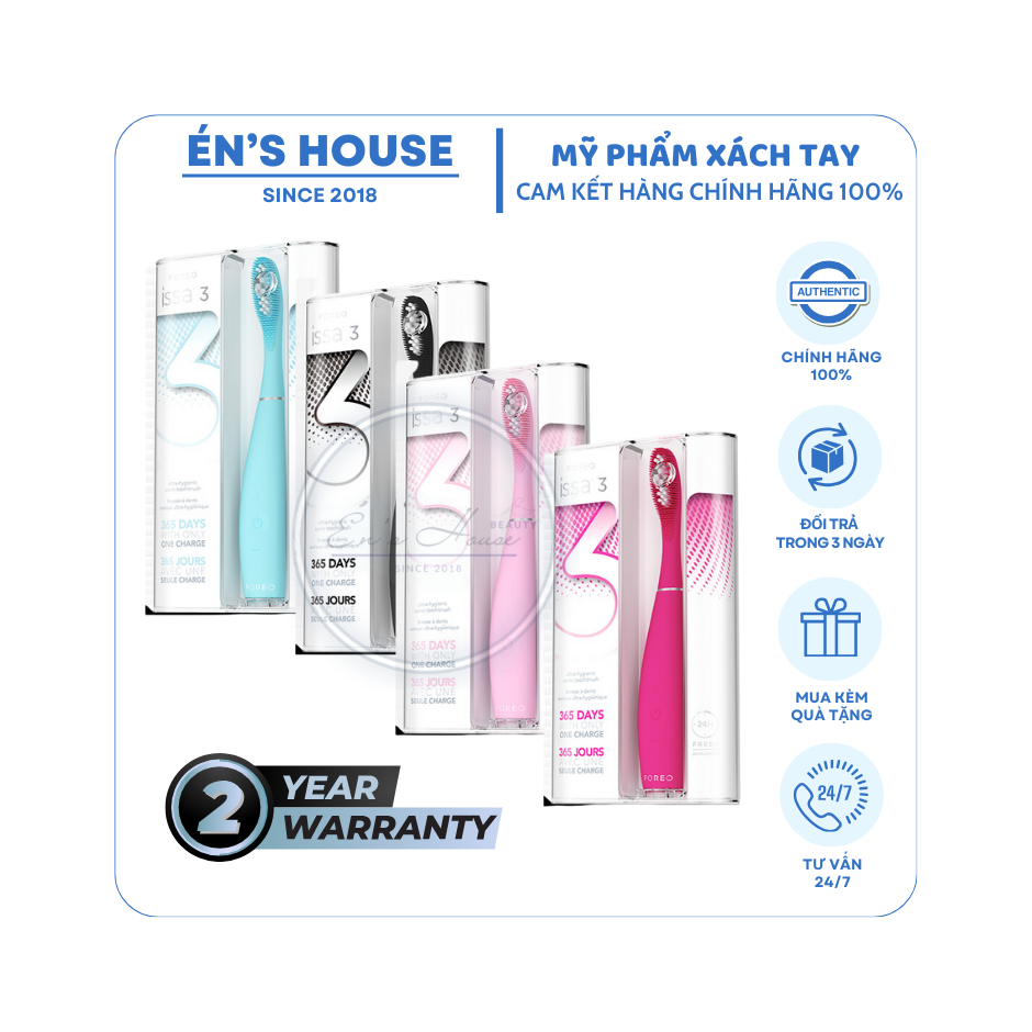 Bàn Chải Điện FOREO Issa 3 |BH 2 Năm, Đủ Bill | Shopee Việt Nam