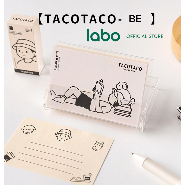 Giấy Note Set 100 Tờ Ghi Chú TacoTaco Đựng Trong Hộp Băng Cassette Có Thể Đứng LABO | Shopee ...
