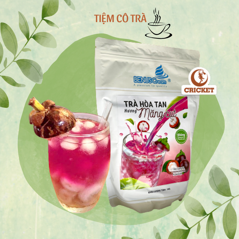 Trà Măng Cụt Trà Hòa Tan Benus Cream Túi 1kg - Dạng bột tan nhanh làm ...