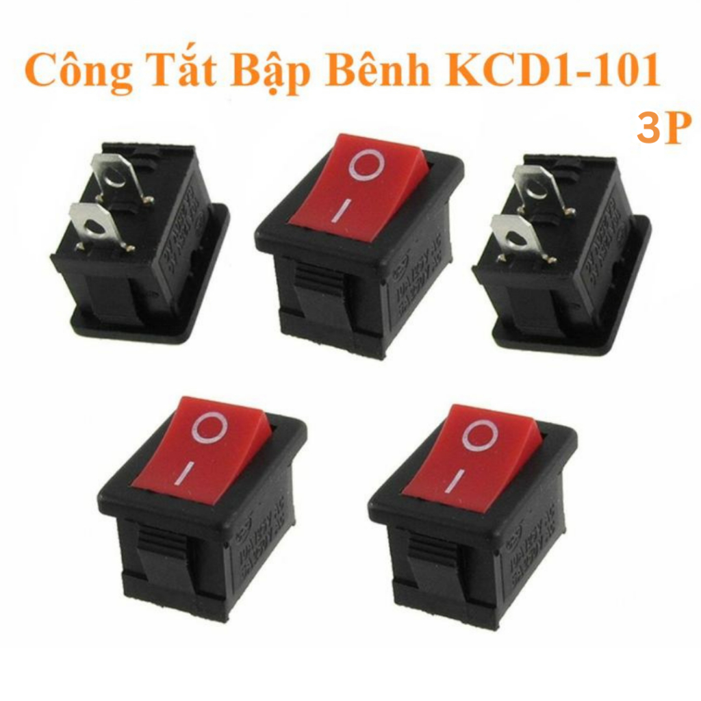 Công tắc bập bênh KDC1-101 3A-250V Kích Thước 15x21mm 3 chân | Shopee ...