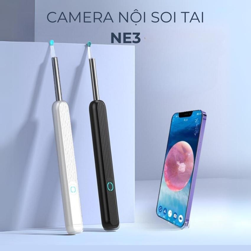 Dụng cụ lấy ráy tai nội soi NE3 - Máy lấy ráy tai không dây có đèn kèm ...